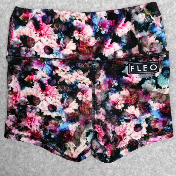 Fleo | Shorts | Fleo Floral Workout Athletic Shorts Size Xs | Poshmark